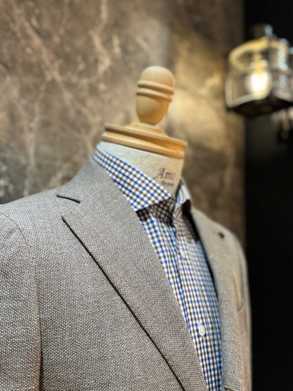Amo's Bespoke Tailor Limited. Light Taupe Summer Sport Jacket